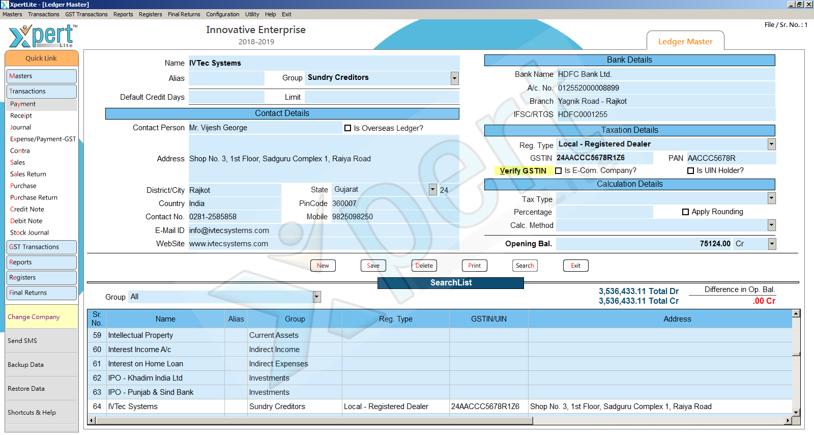 XpertLite - Expert Way to Manage Accounting & Inventory Solution